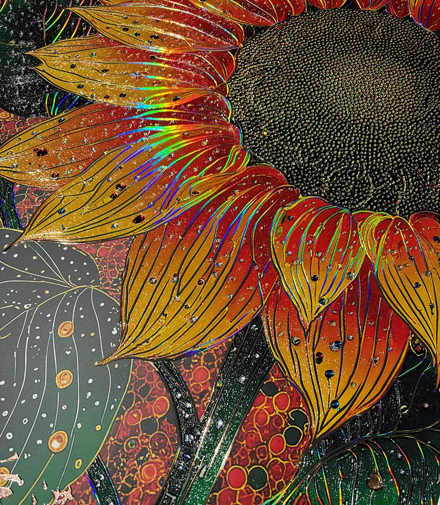 Sunflower Poster Shines Bright with Digital Embellishments » PostPress